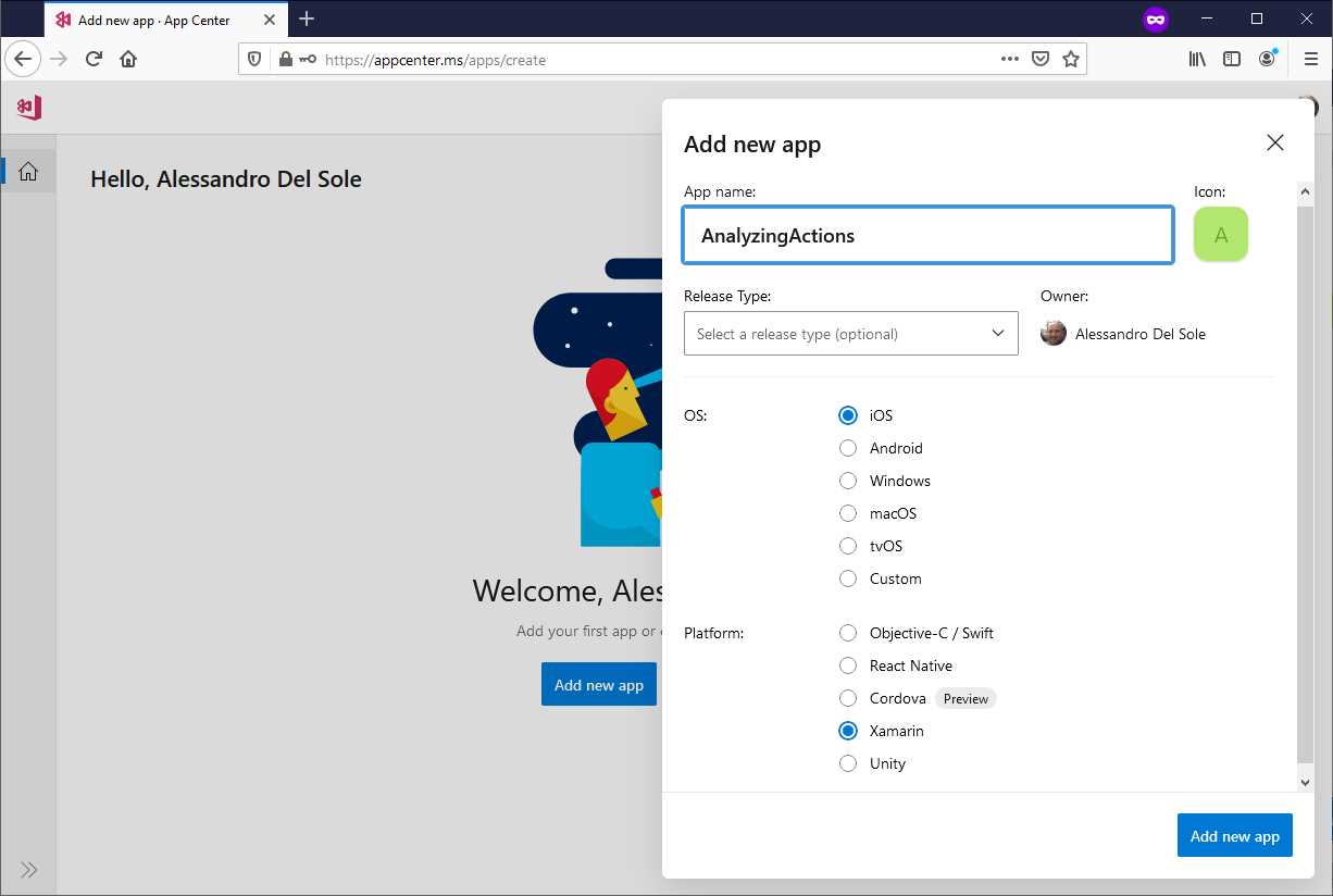 Appcenter App Center With Xamarin Forms Canarys