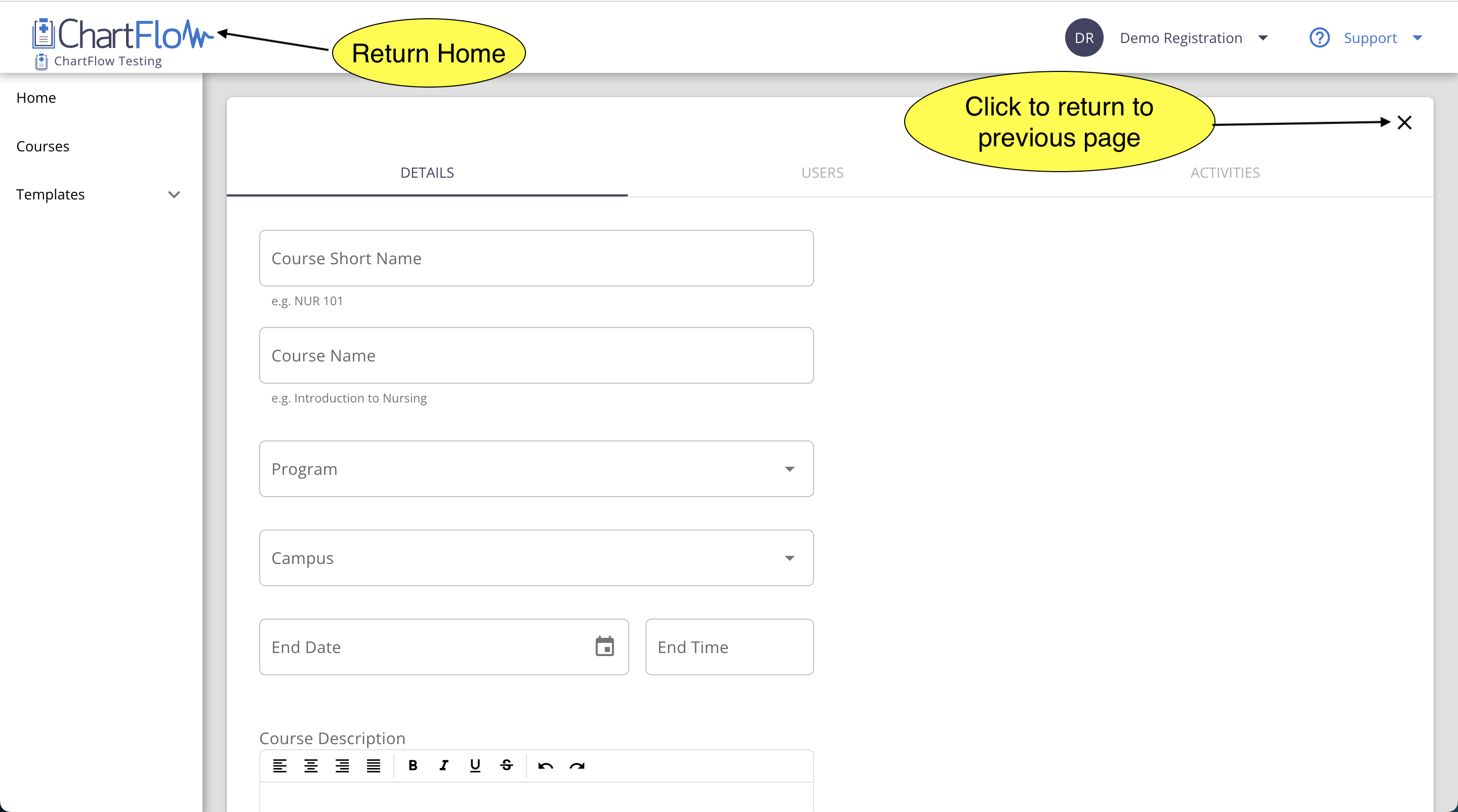 ChartFlow Navigation Basics