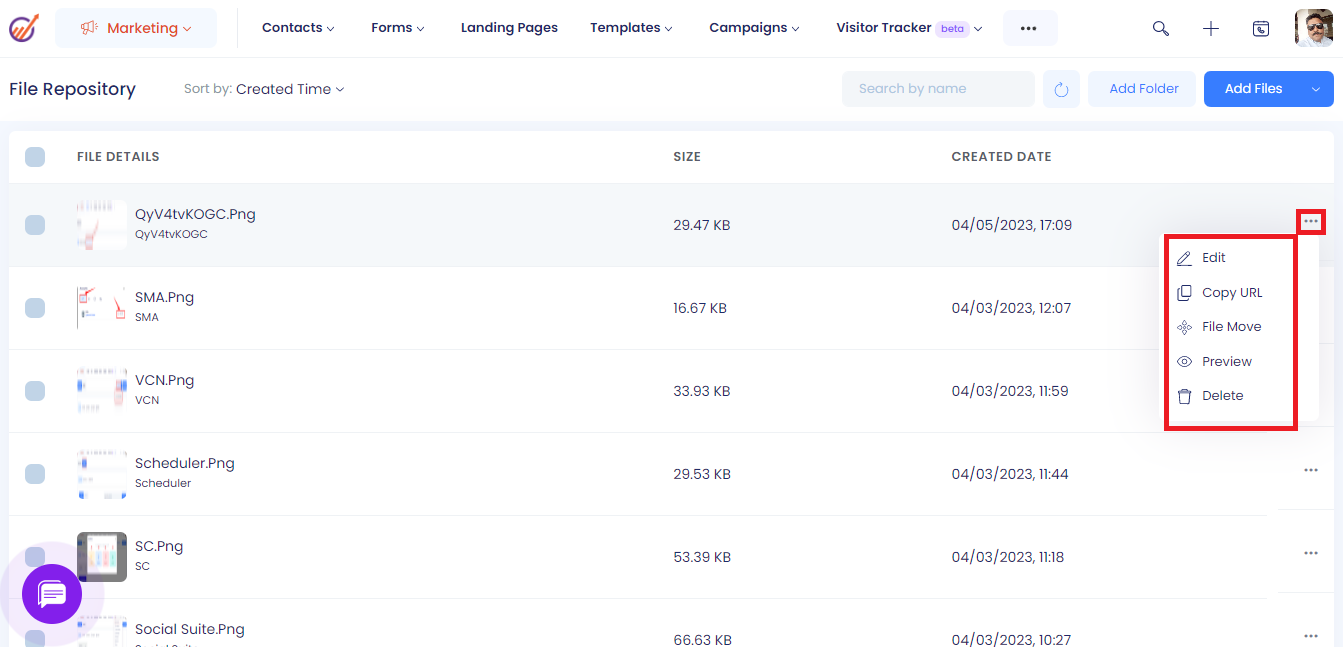 EngageBay File Repository