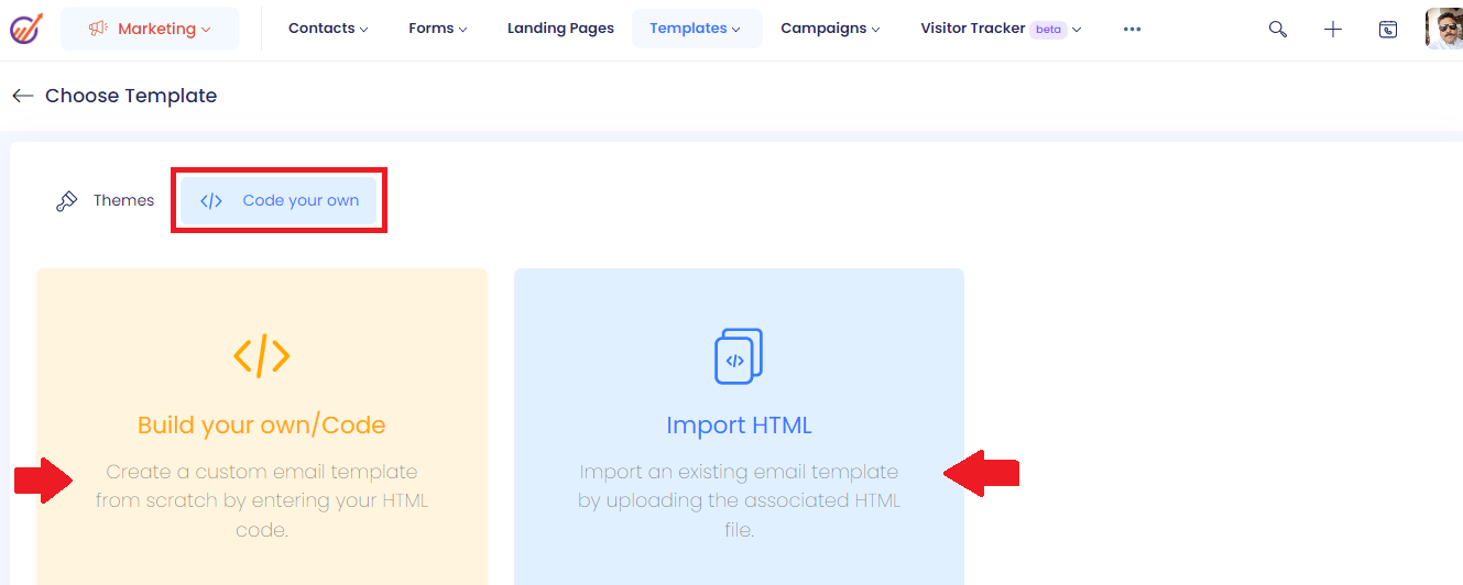 Templates in EngageBay