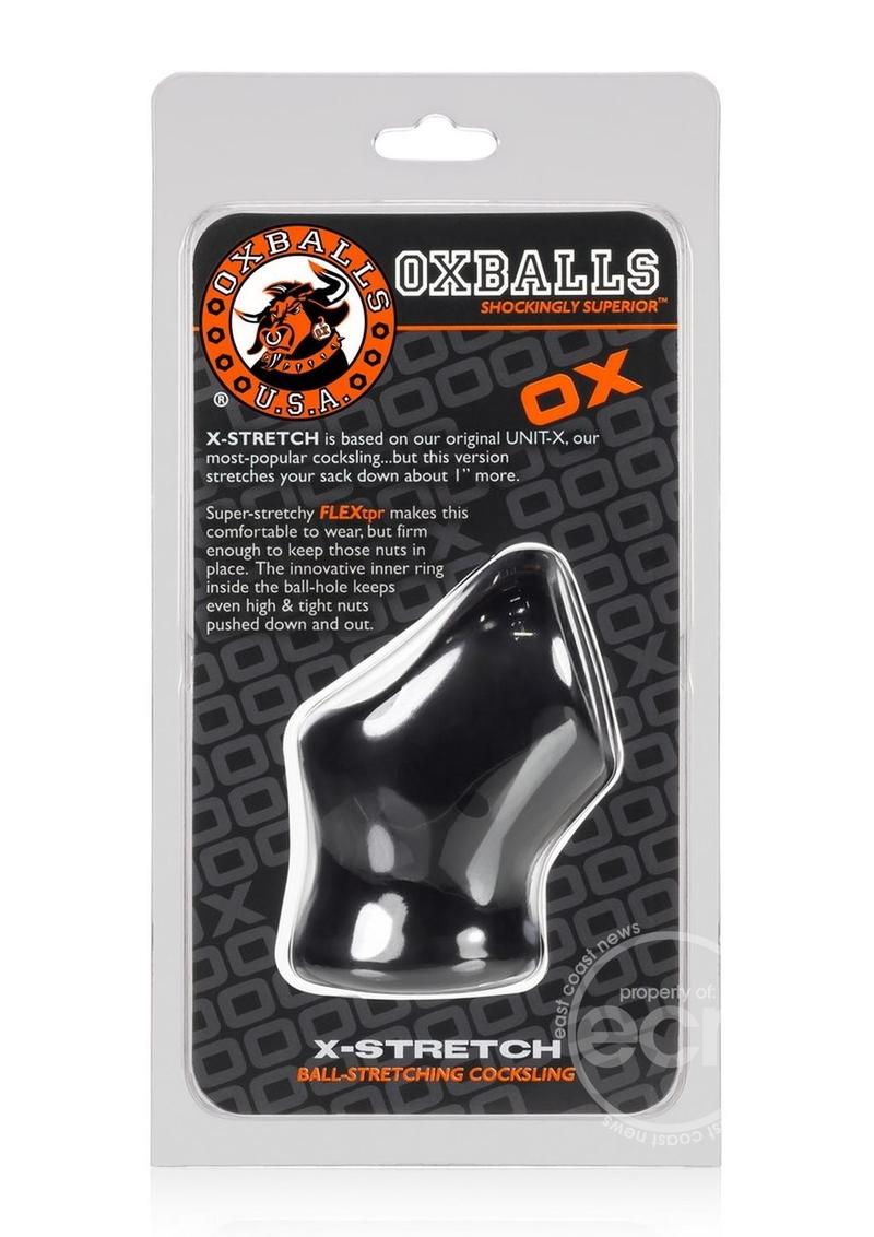 Oxballs Atomic Jock Unit-X Cock Ring And Ball Stretcher - Black ...