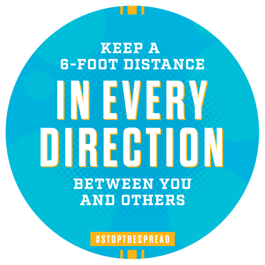 Free Social Distancing Graphics and Signage | Econoprint