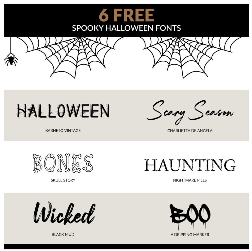 FREE HALLOWEEN FONTS AND SPOOKTACULAR PRINTABLES | Econoprint