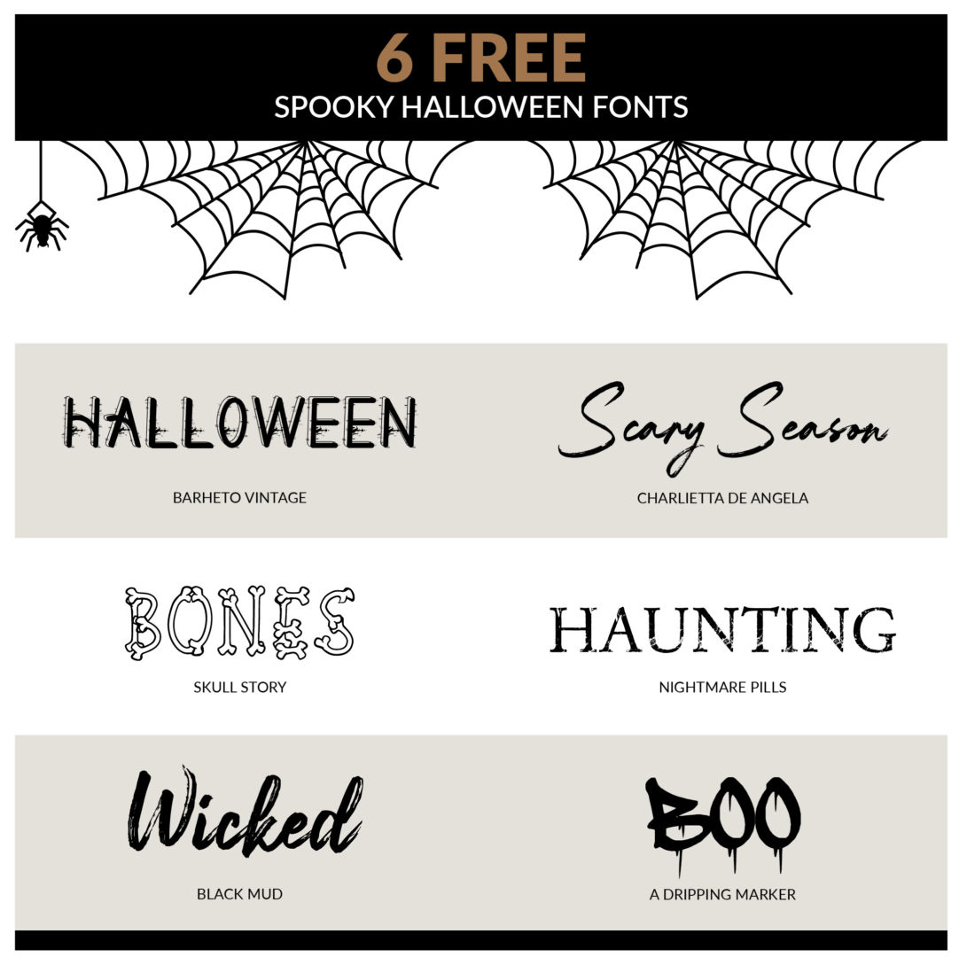 FREE HALLOWEEN FONTS AND SPOOKTACULAR PRINTABLES | Econoprint