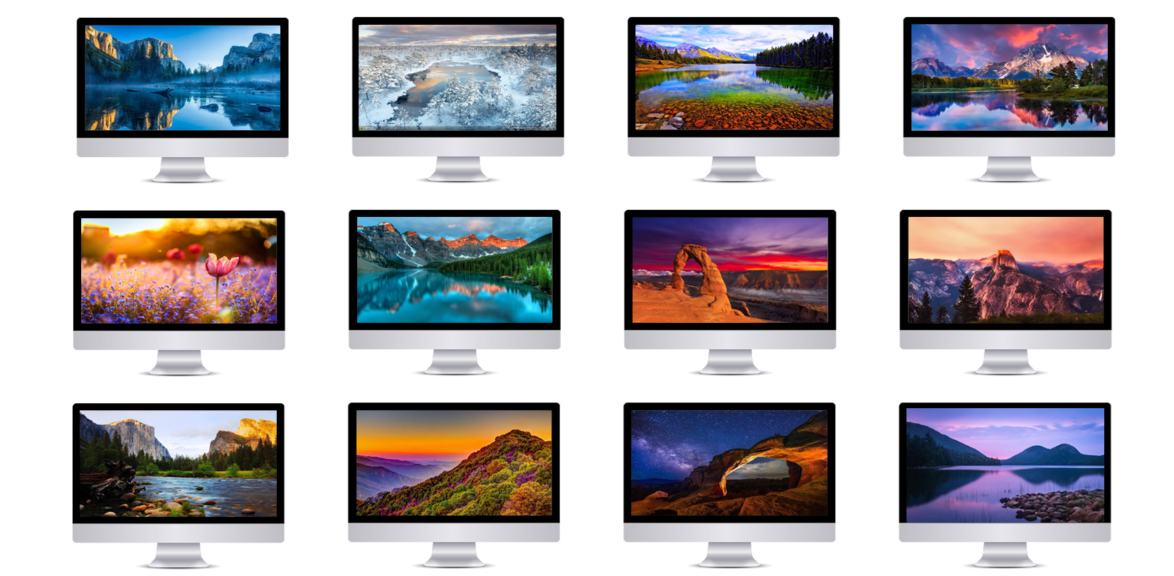 Natural Wonders: Free Desktop Wallpapers & 2024 Monthly Calendars ...