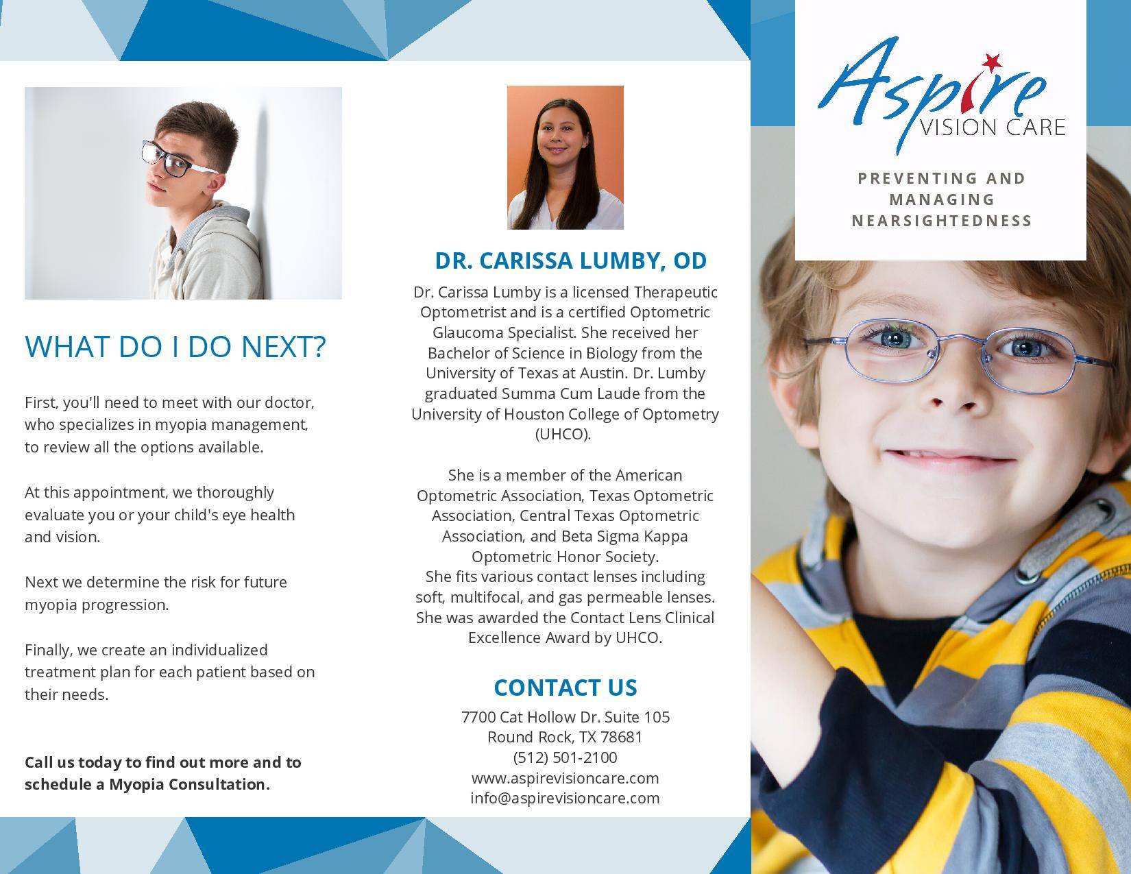 All You Need To Know About Myopia Management | Aspire Vision Care