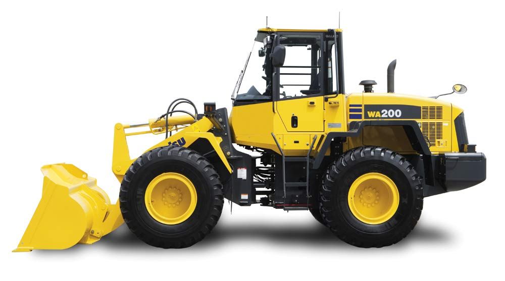 Komatsu WA200-6 Wheel Loader With Hydrostatic Transmission Offers Power ...