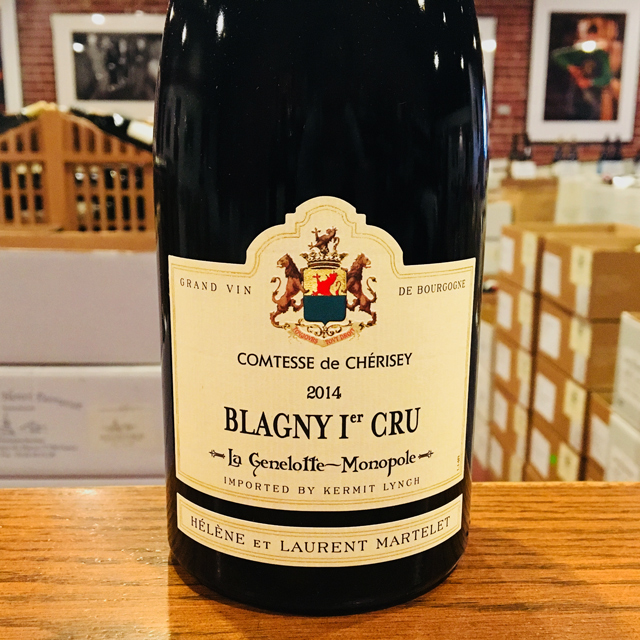2014 Blagny Rouge 1er Cru “La Genelotte” Comtesse de Chérisey - Kermit ...