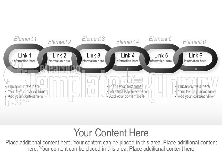 Chain Graphics Graphic for PowerPoint Presentation Templates