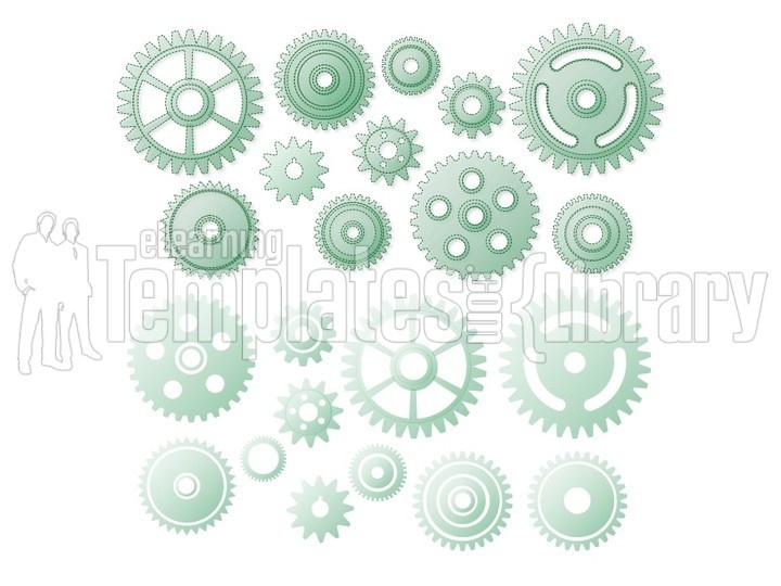 Gear Graphics Graphic for PowerPoint Presentation Templates