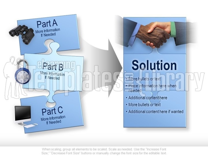 Puzzle Pieces Graphic Template For PowerPoint