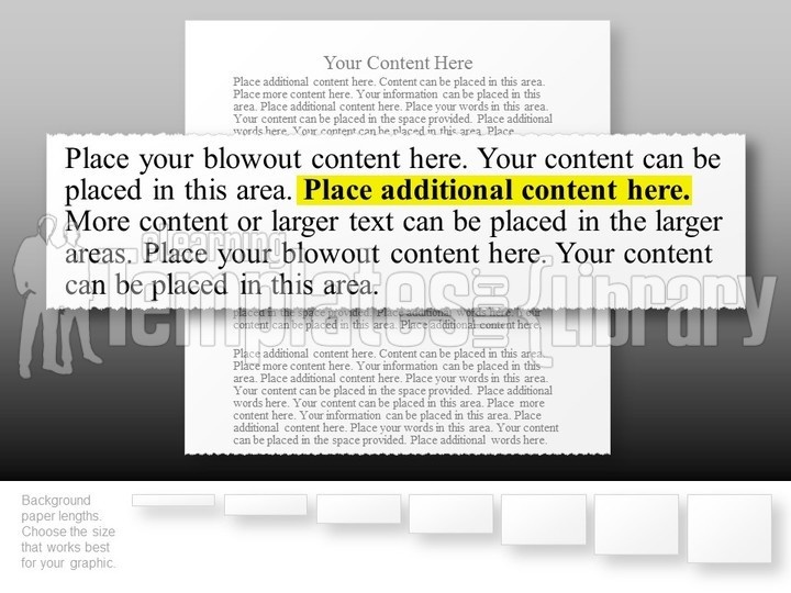 Tear Sheets Graphic for PowerPoint Presentation Templates