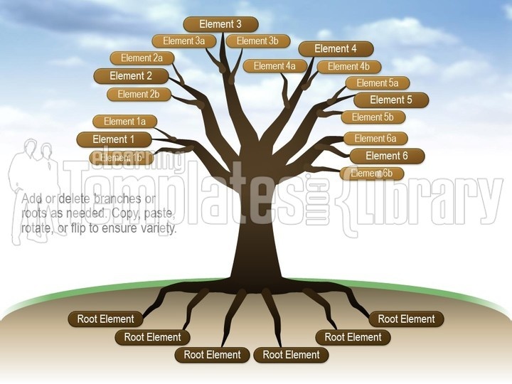 Tree Diagrams Graphic for PowerPoint Presentation Templates