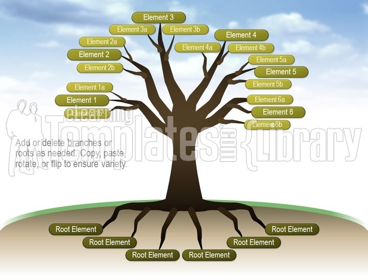 Tree Diagrams Graphic for PowerPoint Presentation Templates