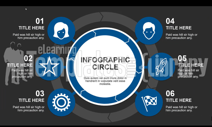 Cobalt Style Infographic Circle - PowerPoint