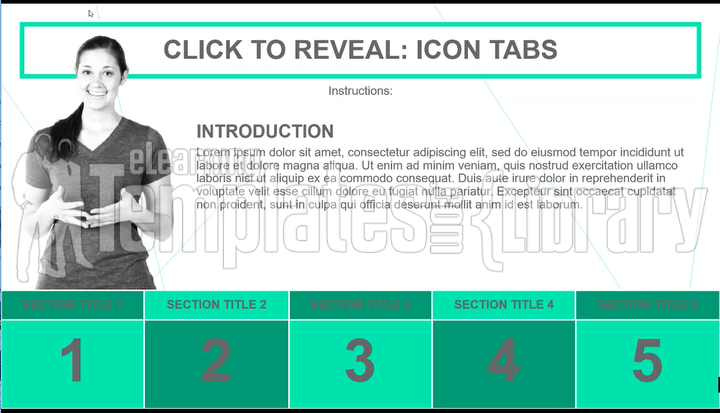 Movemint Style Tabs Process Flow - PowerPoint