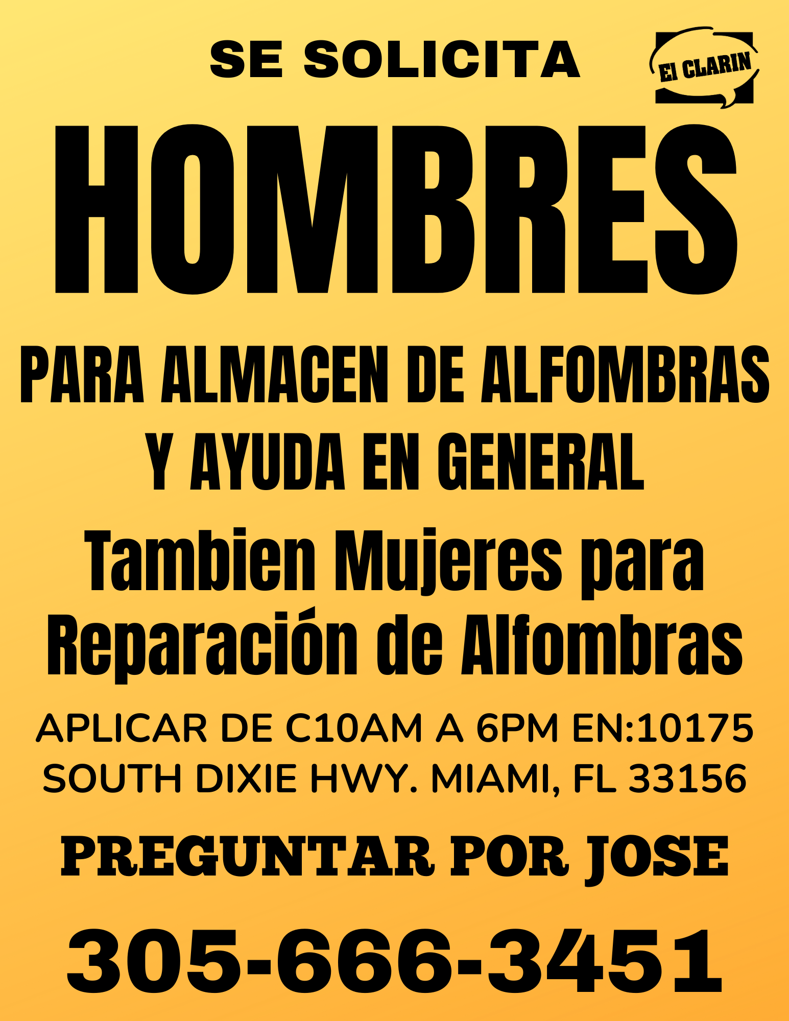 El Clarin: Anuncios clasificados en Miami