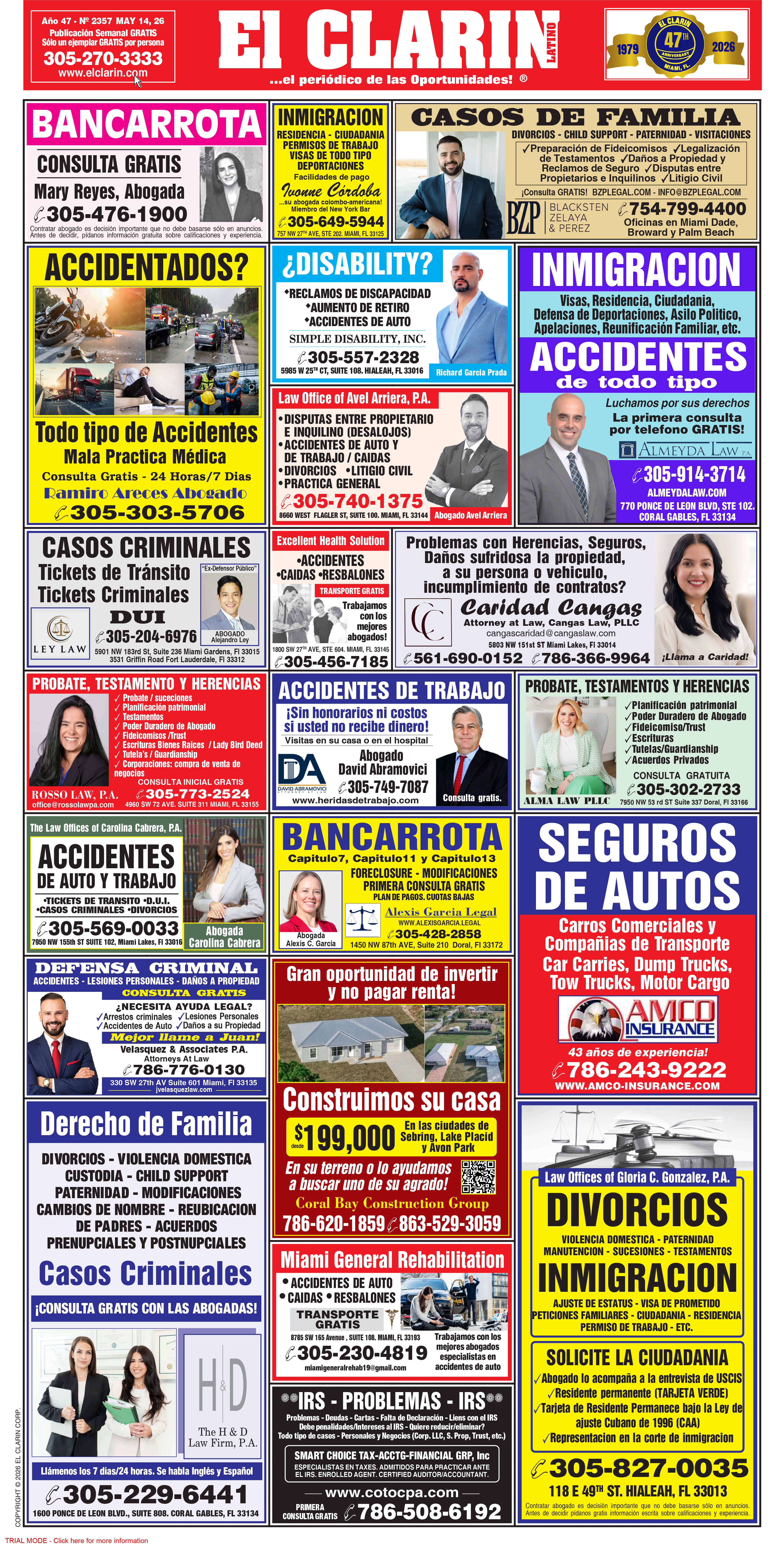 El Clarin Clasificados Miami
