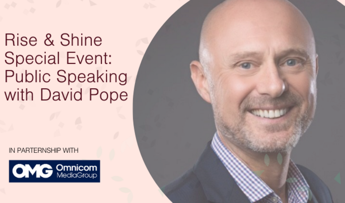 Rise & Shine Special Event / Public Speaking: Find Your Voice w/ David ...