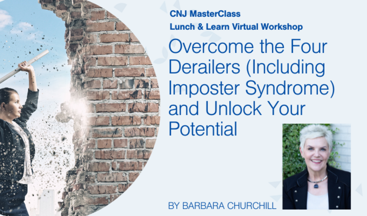 Virtual Lunch & Learn: Overcome the Four Derailers (Including Imposter ...
