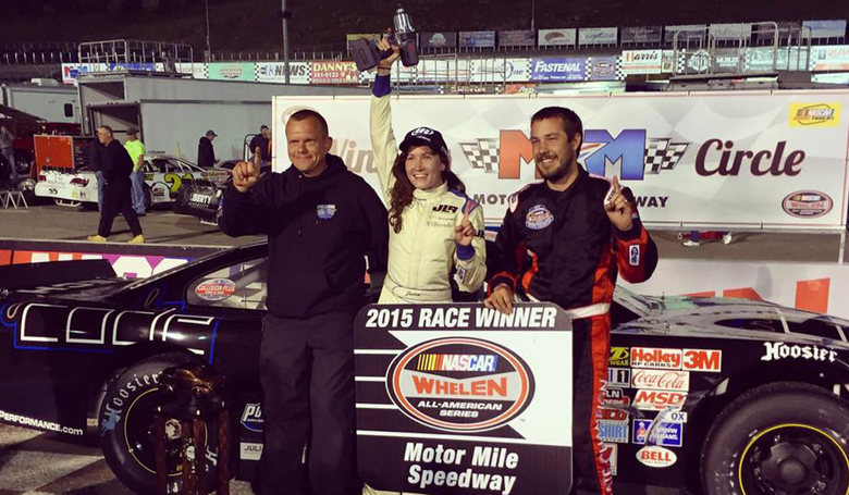Julia Landauer Captures Historic Win at Motor Mile Speedway | Ellevate