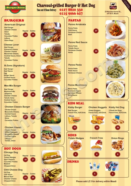 arrabiata menu