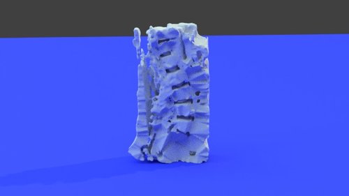 mine - stl file processed - Spine and Pelvis - embodi3D.com