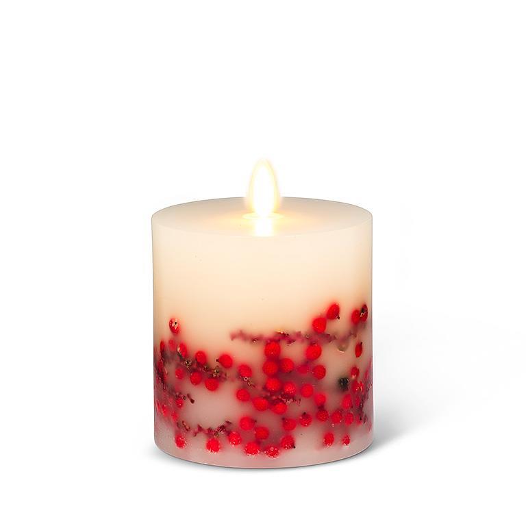 Sm Berry Reallite Candle-3.5x4.5"