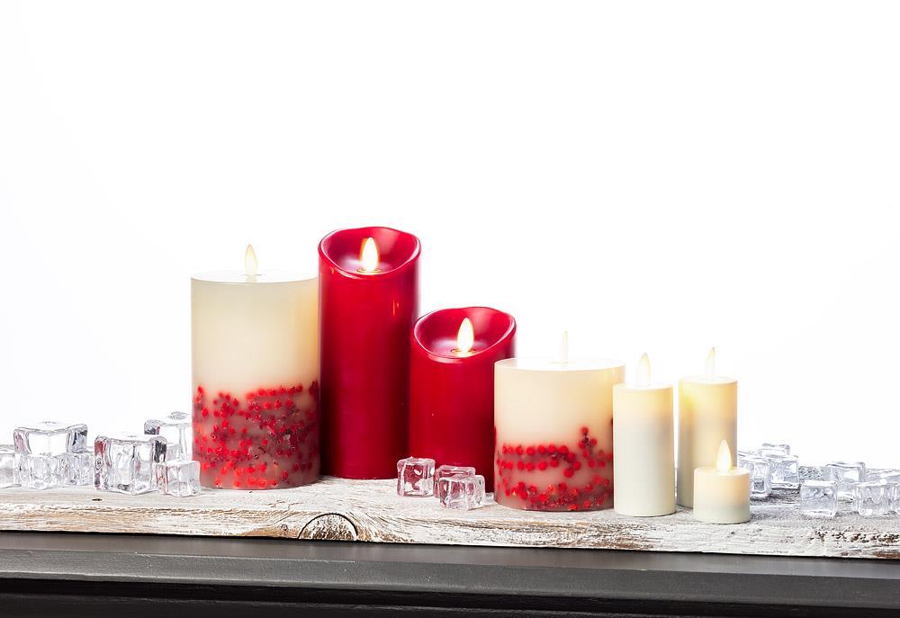 Sm Berry Reallite Candle-3.5x4.5"