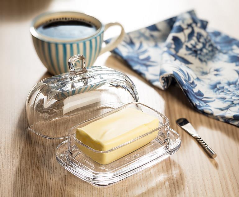 Lg Rect Covered Butter Dish-7"L