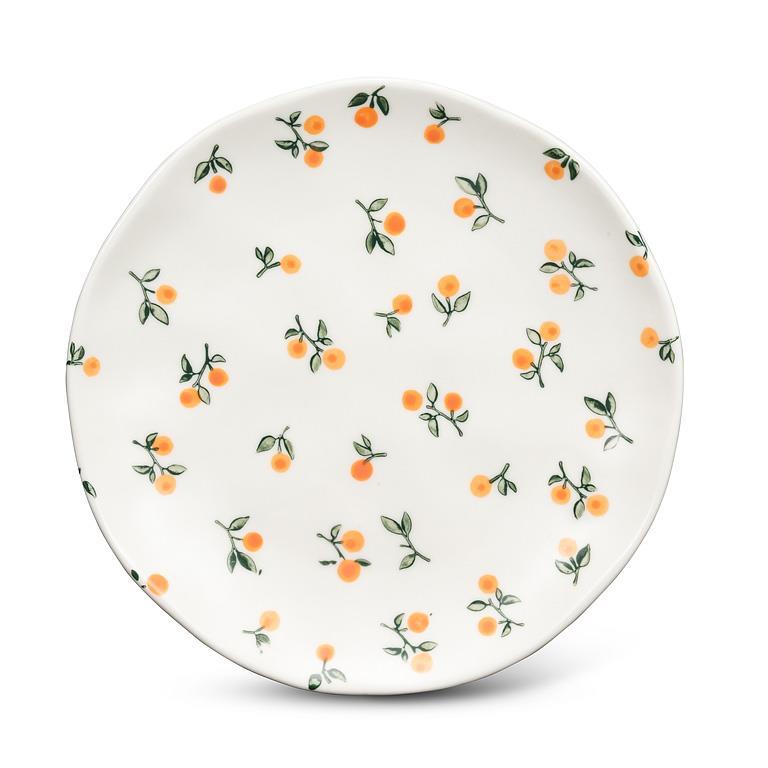 Appy Plate w/Oranges-6"D