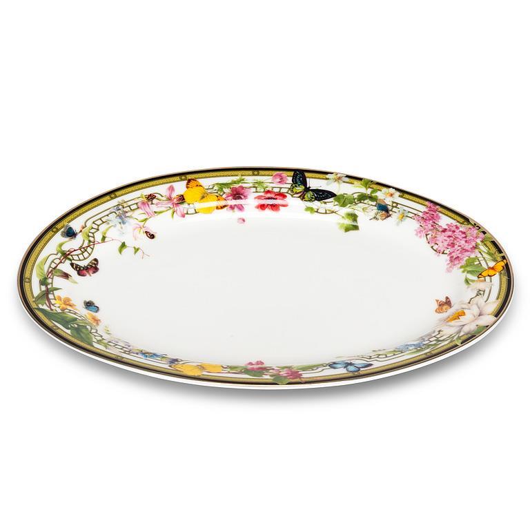 Butterfly Garden Oval Plate-5.5x7.5"L