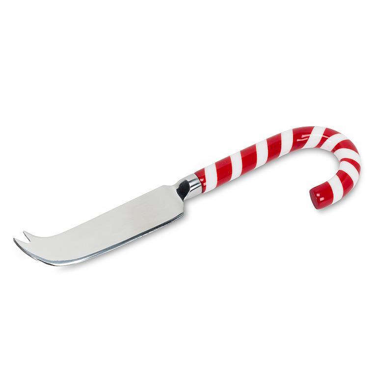Candy Cane Handle Cheese Knife-7.25"L