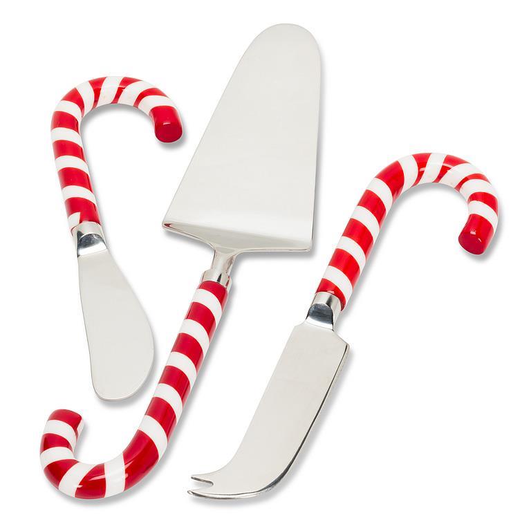 Candy Cane Handle Cheese Knife-7.25"L
