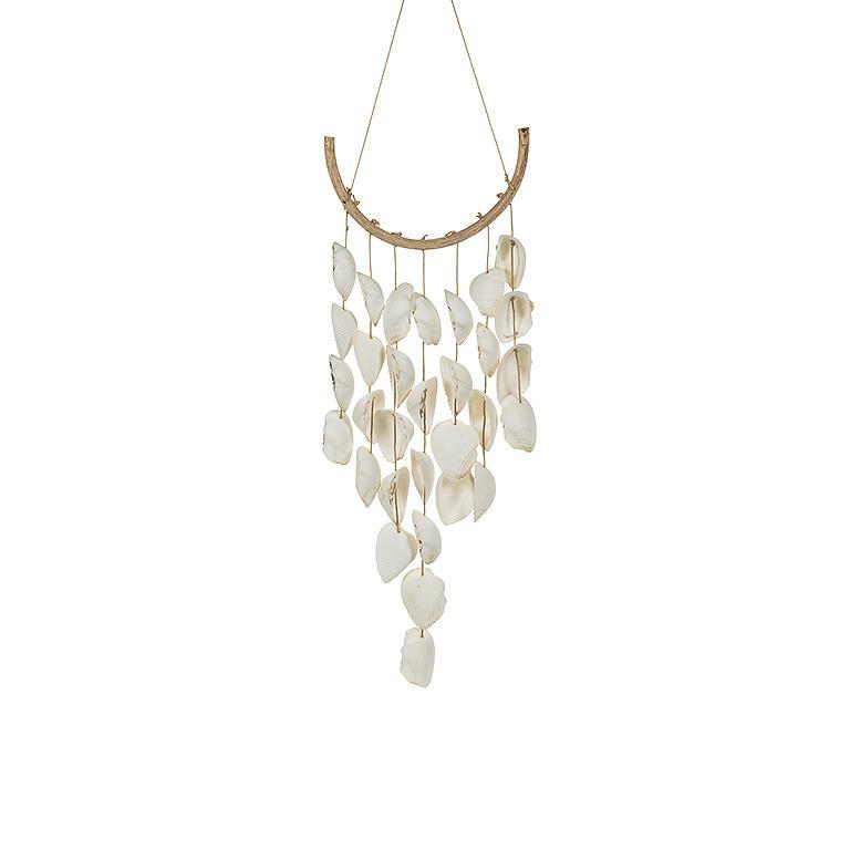 Sm Shell Arc Chime-Wht-16"H
