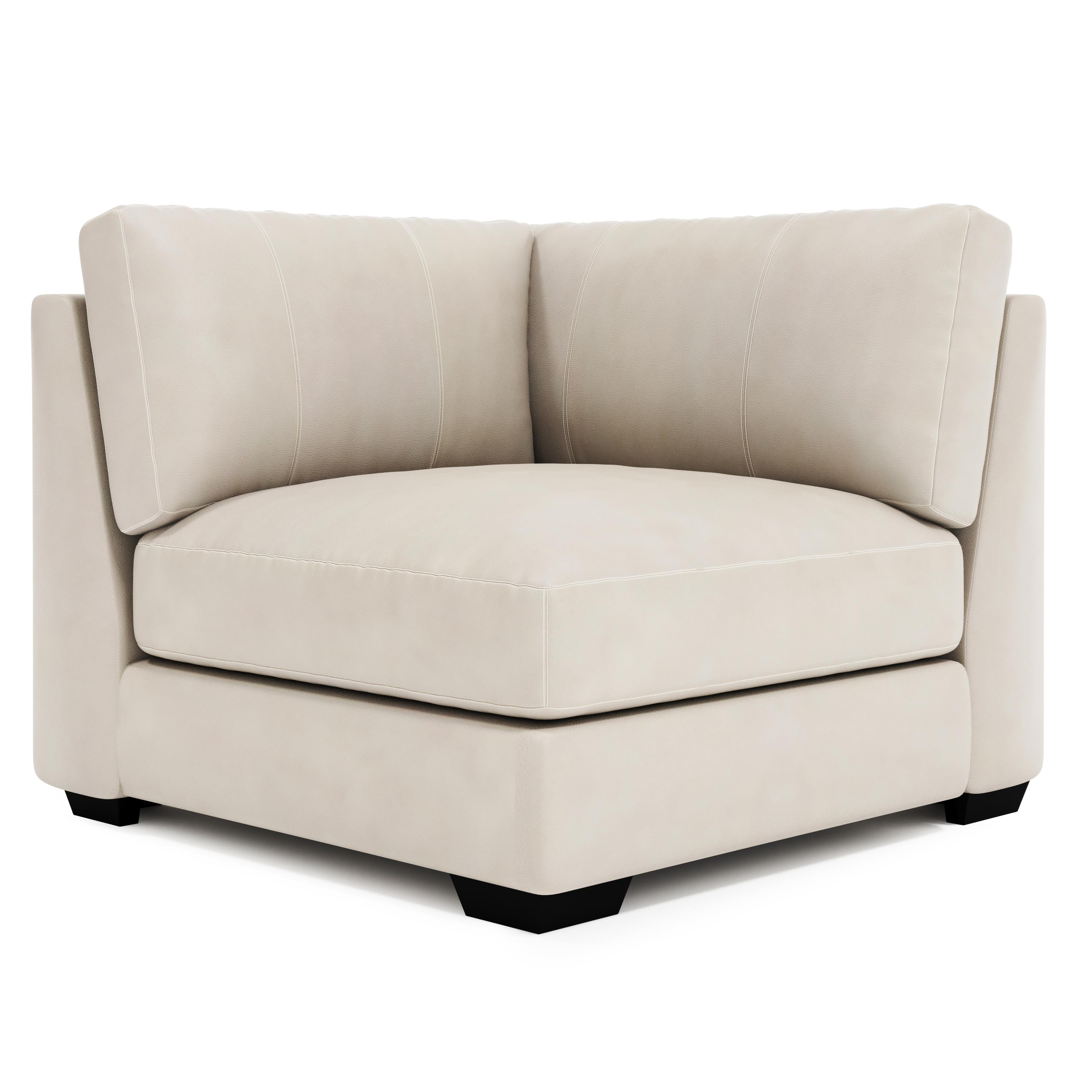 Dawkins Leather Corner Chair