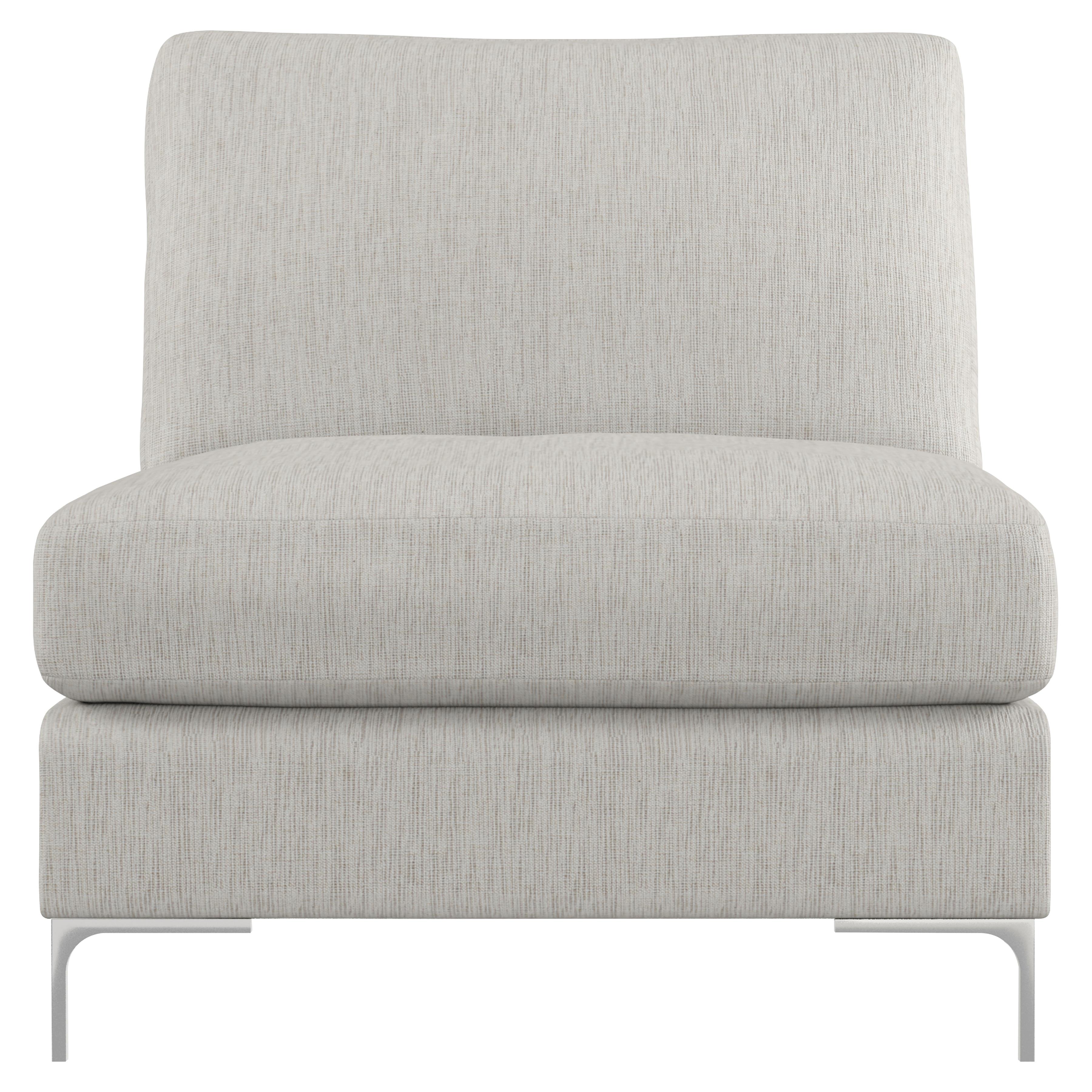 Eden Fabric Armless Chair