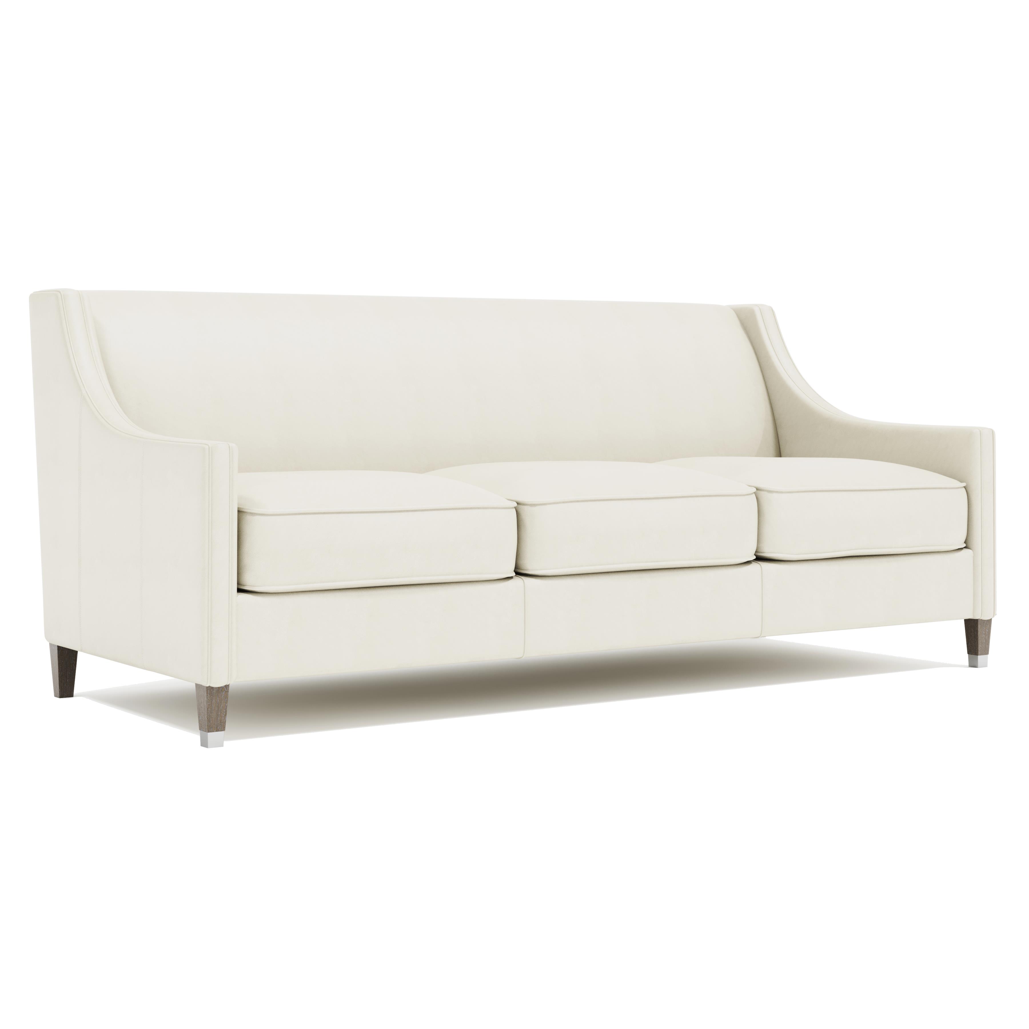 Palisades Leather Sofa Without Pillows & Nails