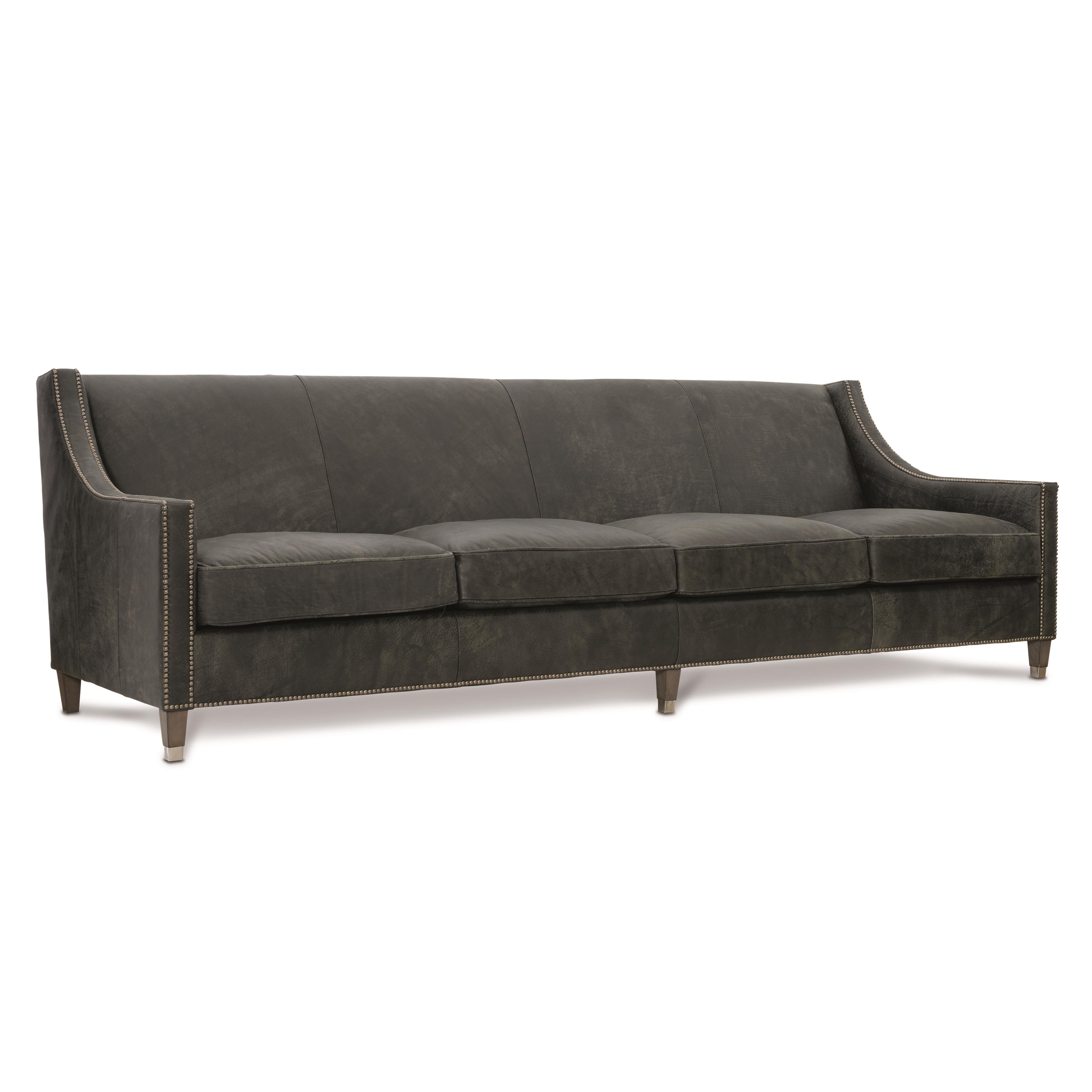 Palisades Leather Sofa Without Pillows