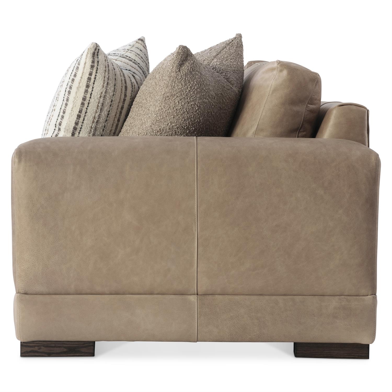 Lars Leather Right Arm Loveseat