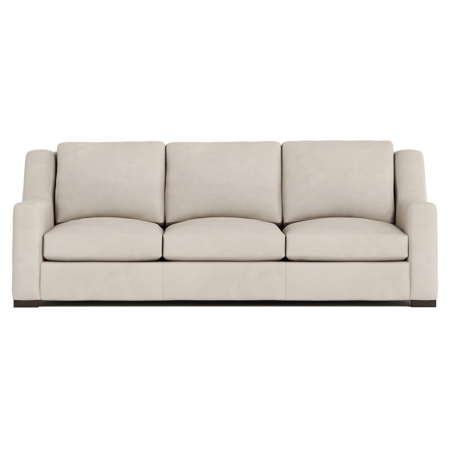 Germain Leather Sofa Without Pillows