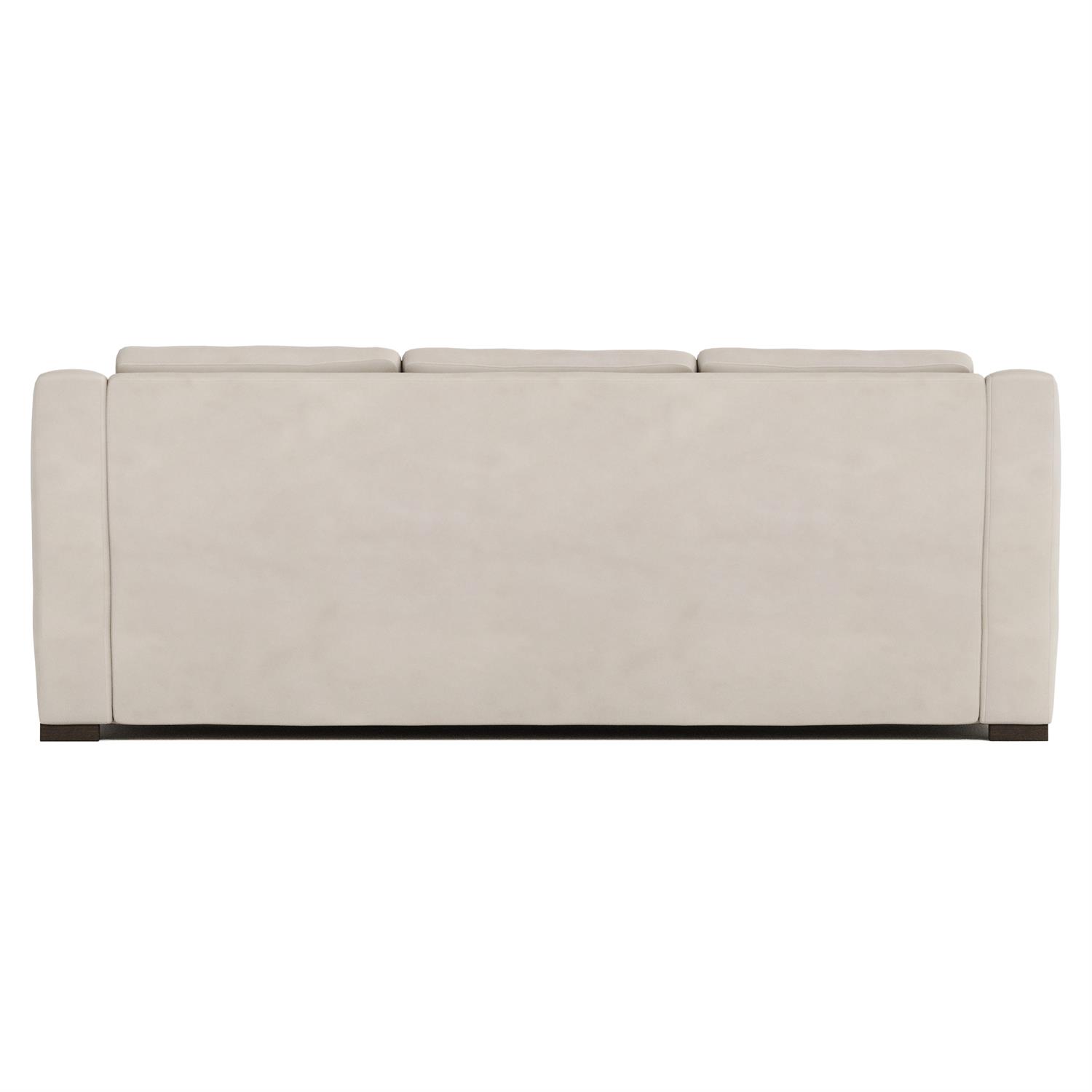 Germain Leather Sofa Without Pillows
