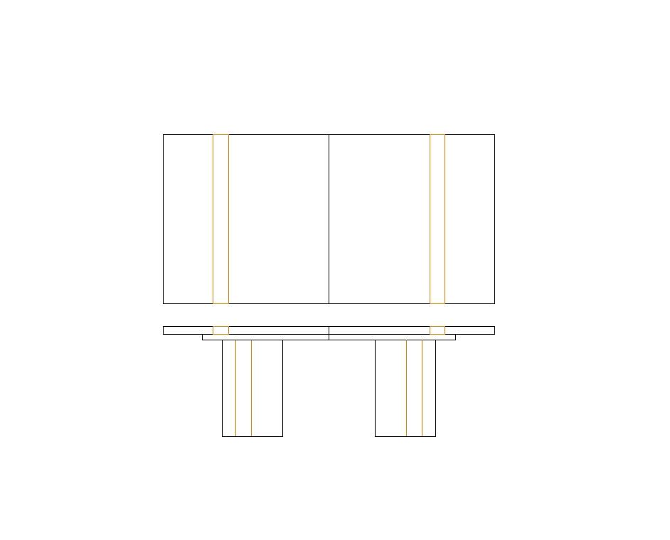 Tempo Dining Table Base