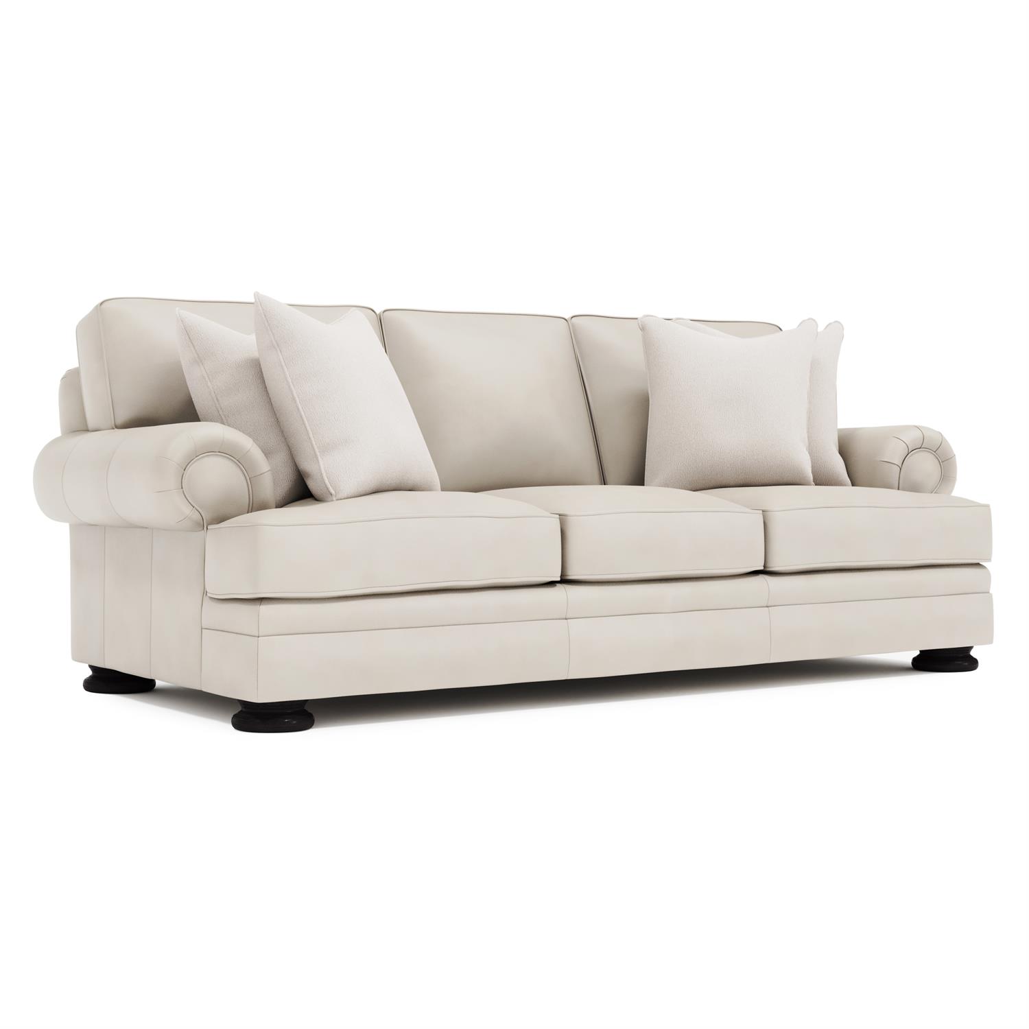 Foster Leather Sofa Without Nails