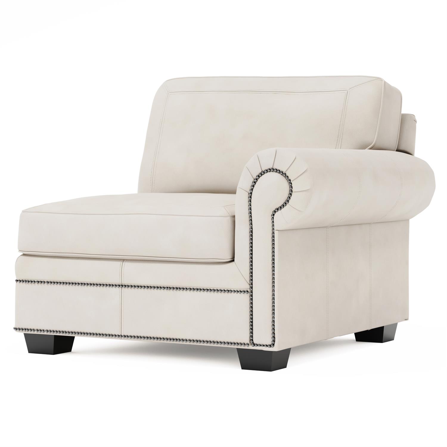 Grandview Leather Right Arm Chair Without Pillows