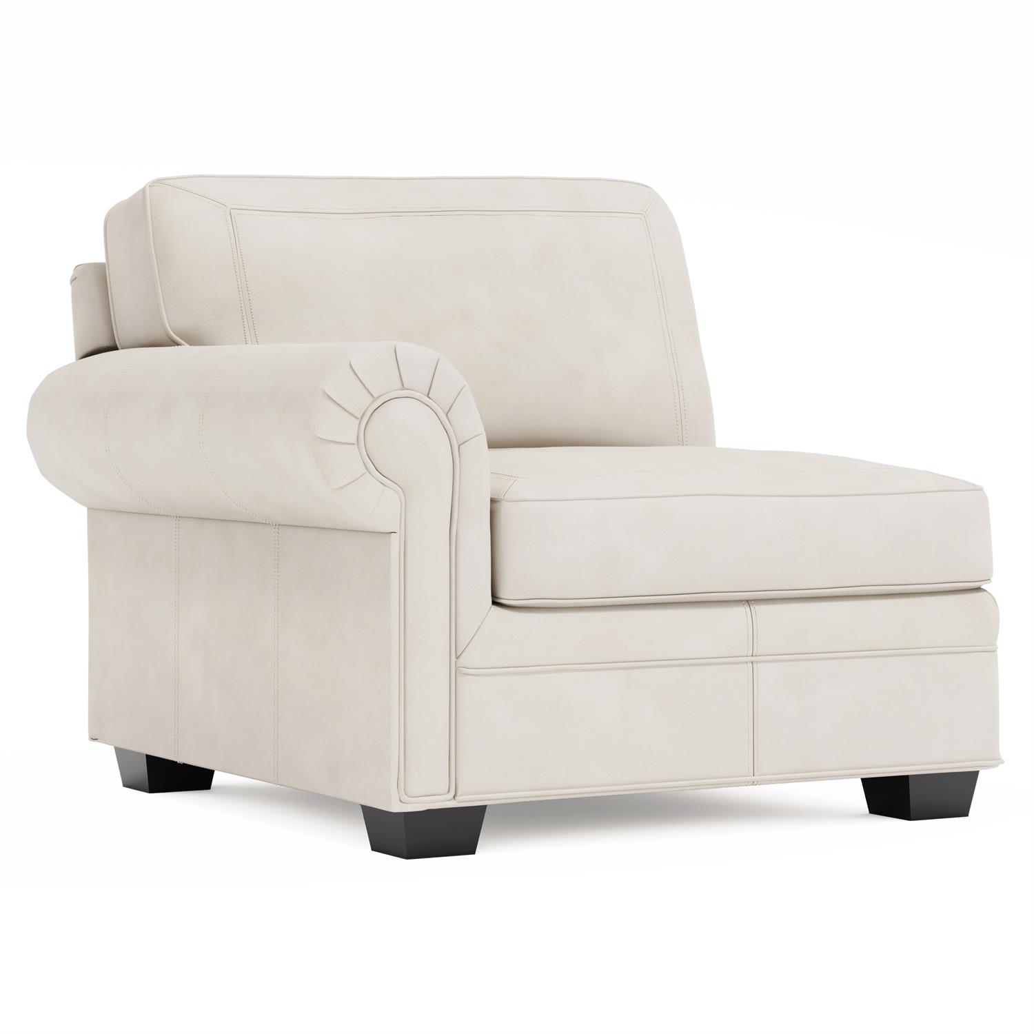 Grandview Leather Left Arm Chair Without Pillows & Nails