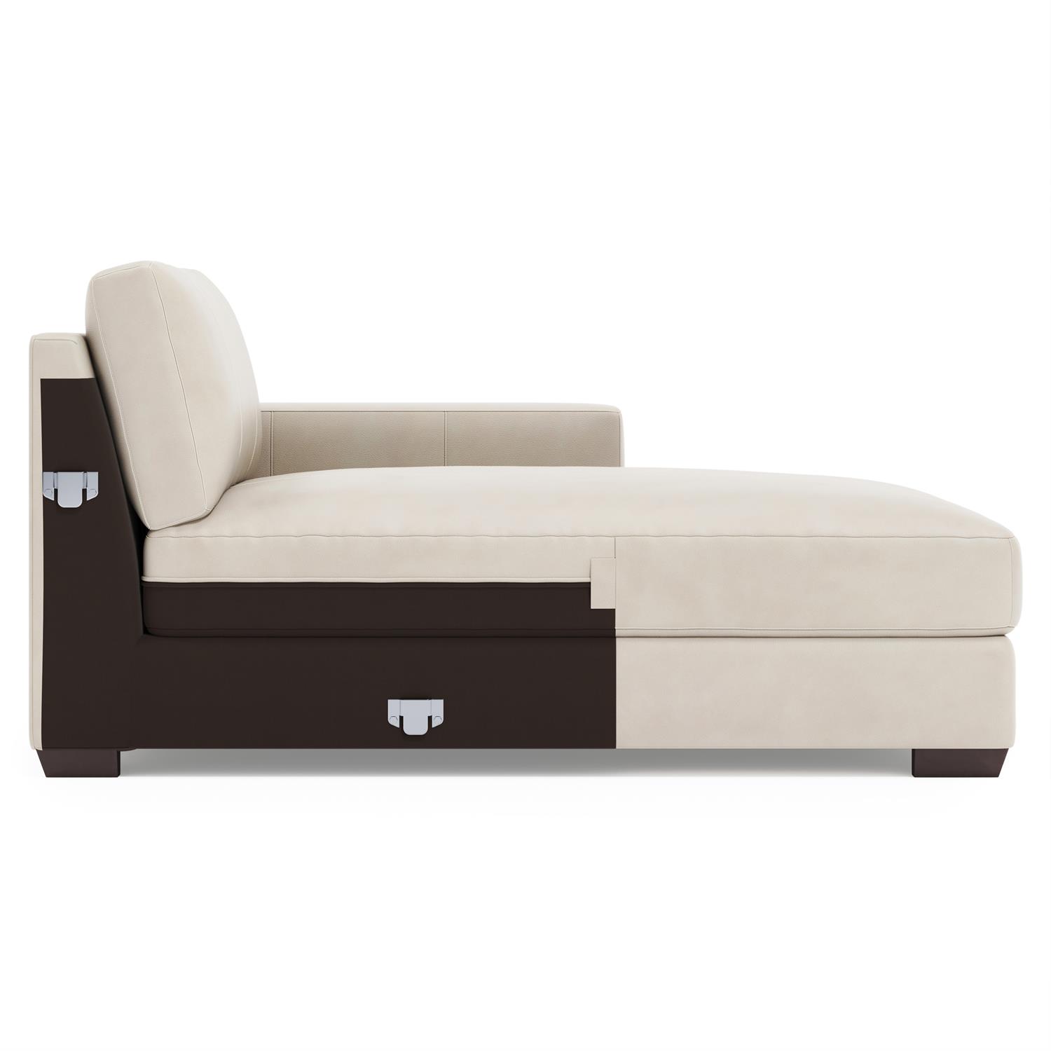 Dawkins Leather Right Arm Chaise