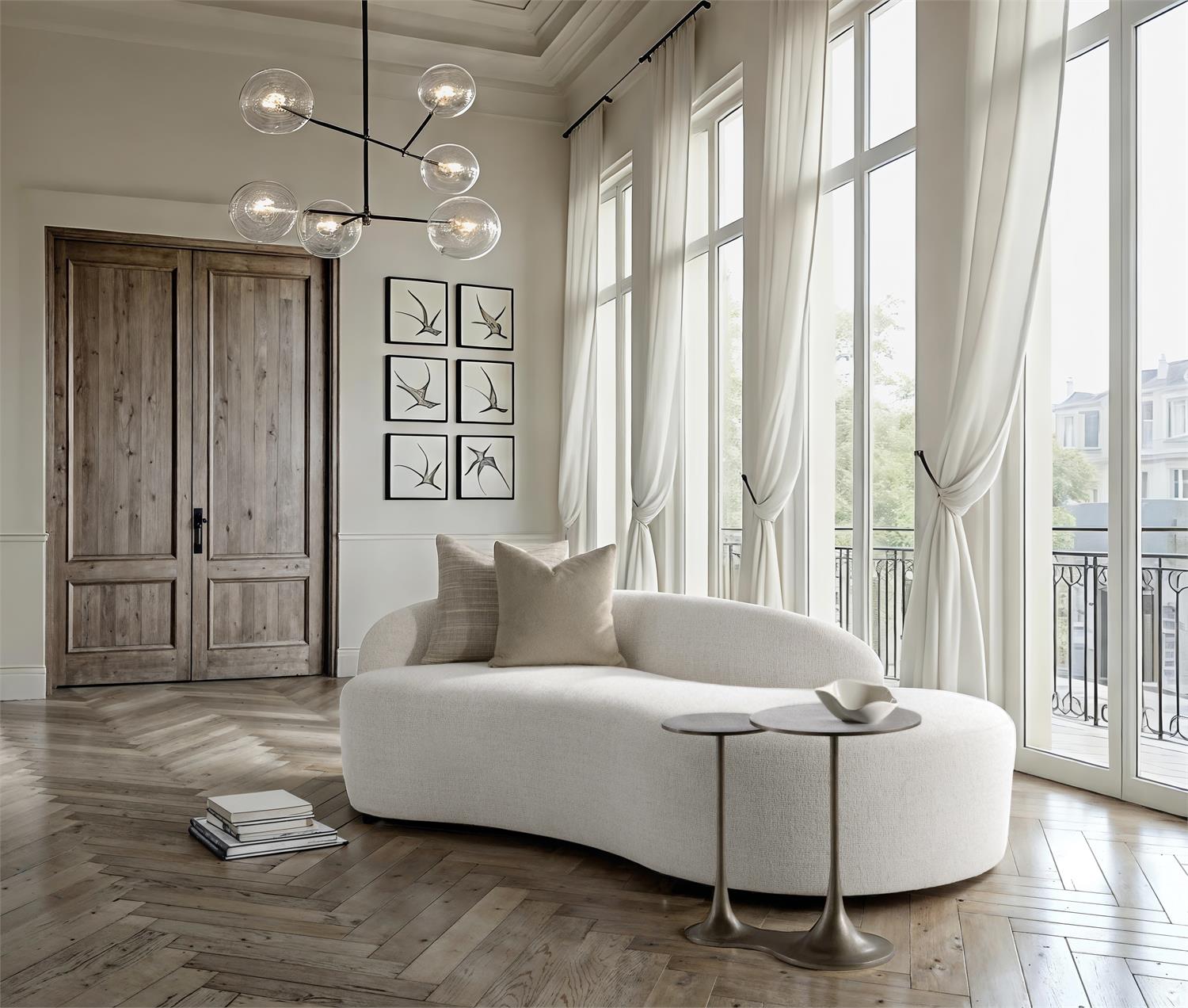 Ava Fabric Left Arm Sofa