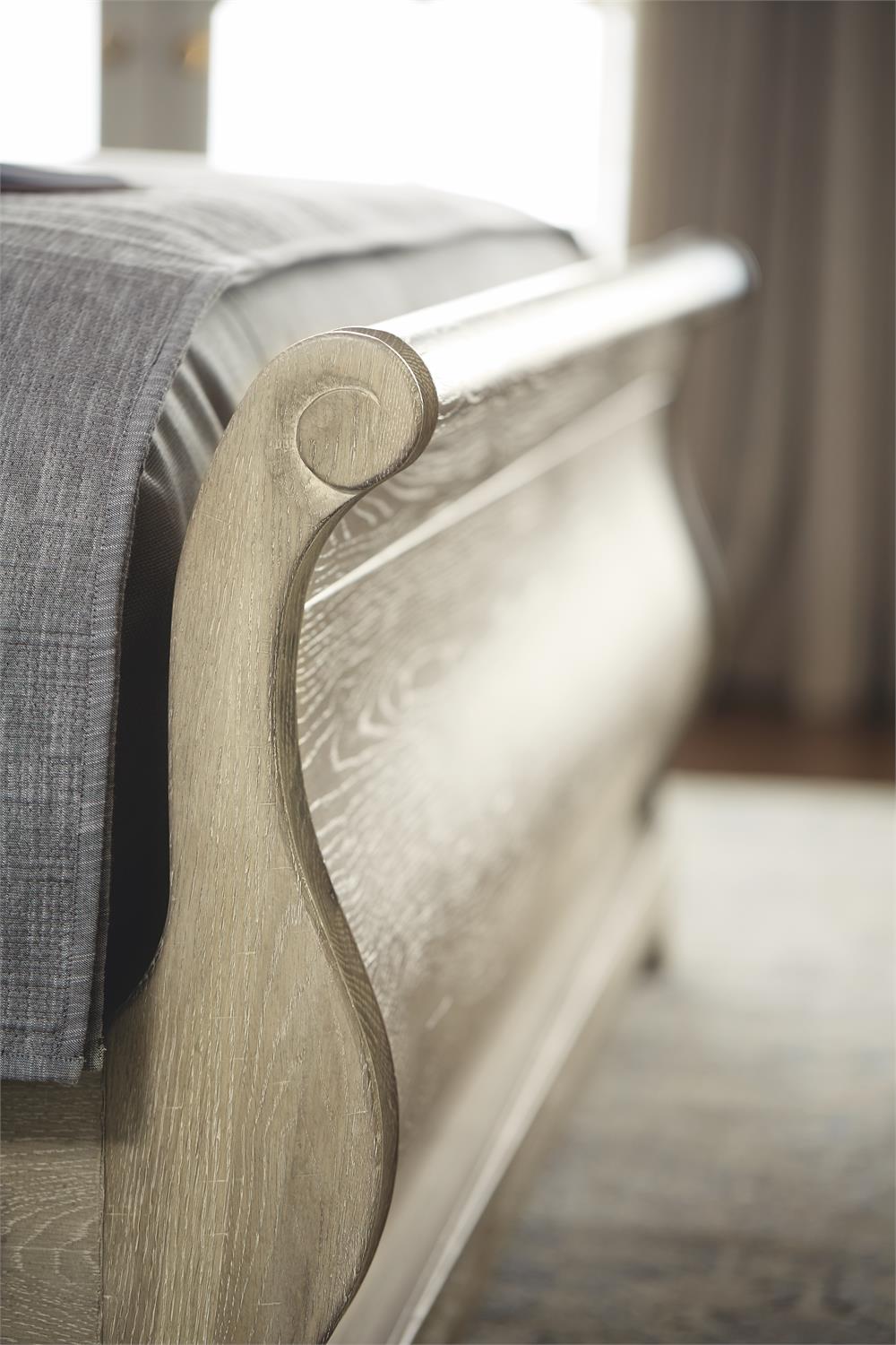 Rustic Patina Sleigh Bed King