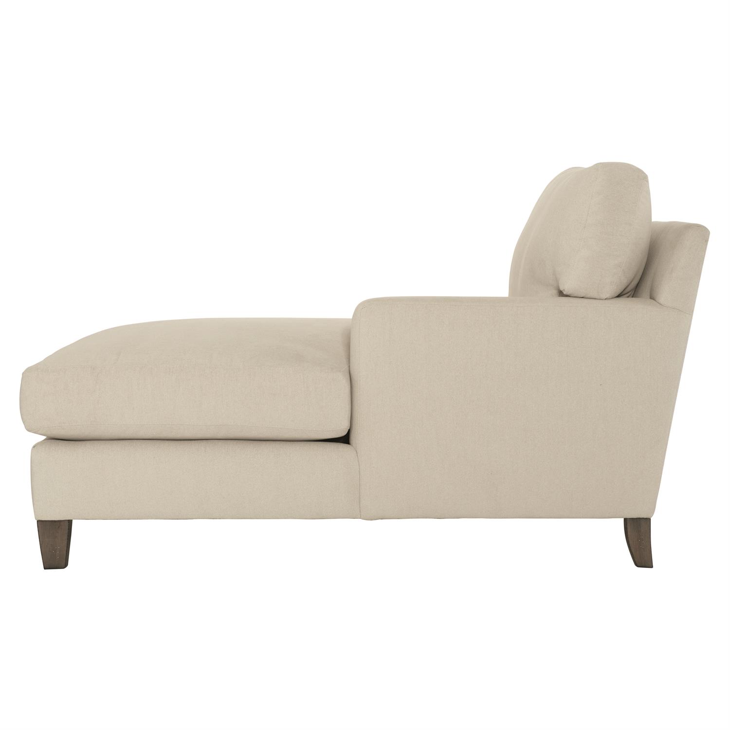 Mila Fabric Right Arm Chaise Without Pillows